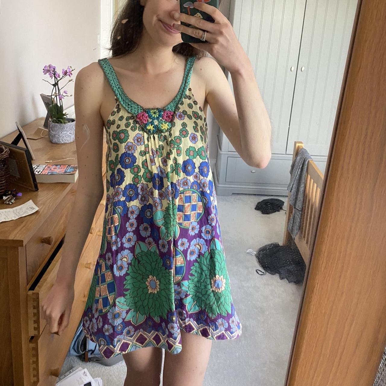 Really pretty and unique vintage summer dress. In... - Depop
