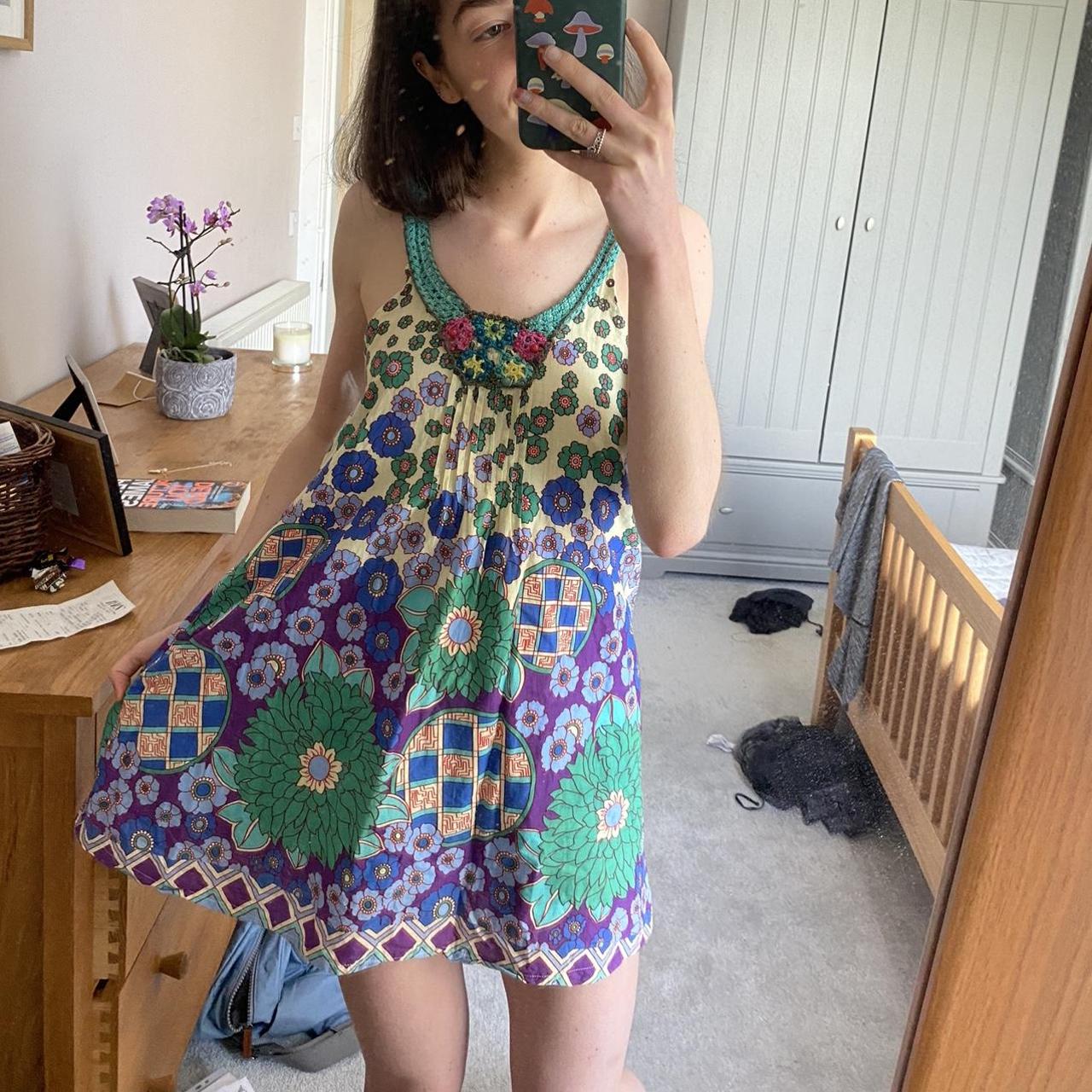 Really pretty and unique vintage summer dress. In... - Depop