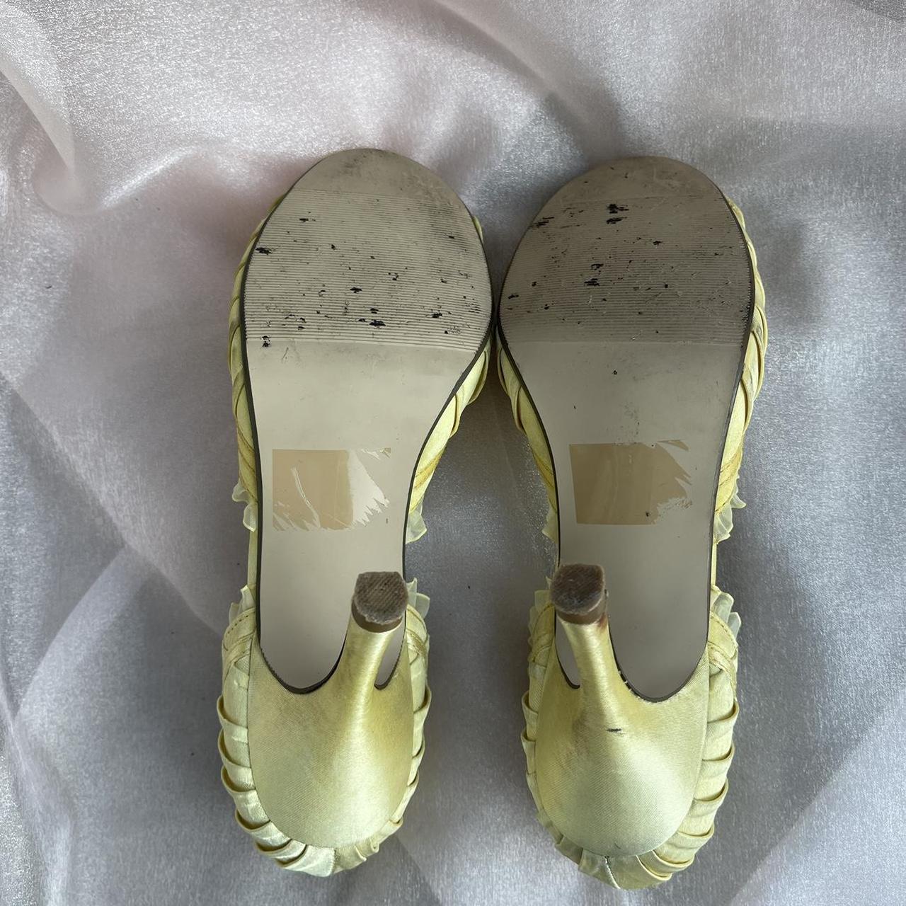 Yellow Coquette Bow Heel The CUTEST pair of... - Depop