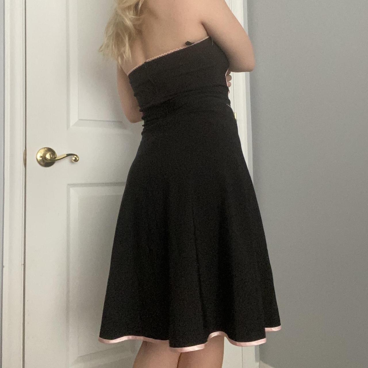 Ruby Rox Womens Black And Pink Dress Depop