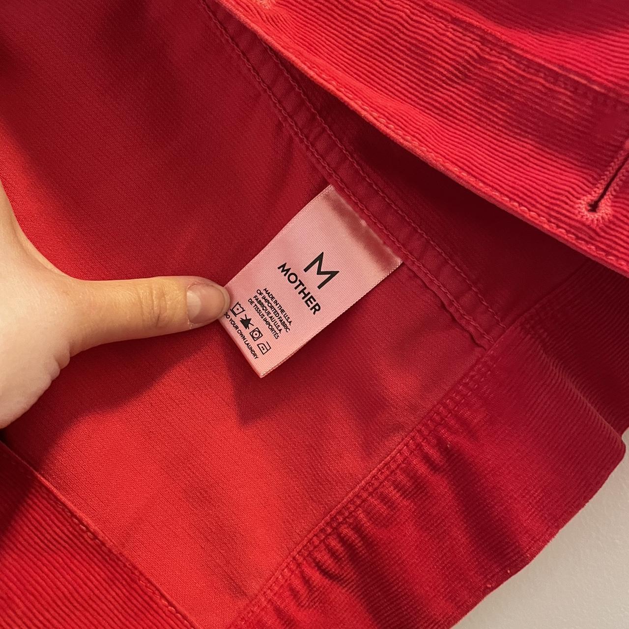 MOTHER Corduroy Jacket Beautiful bright red vintage... - Depop