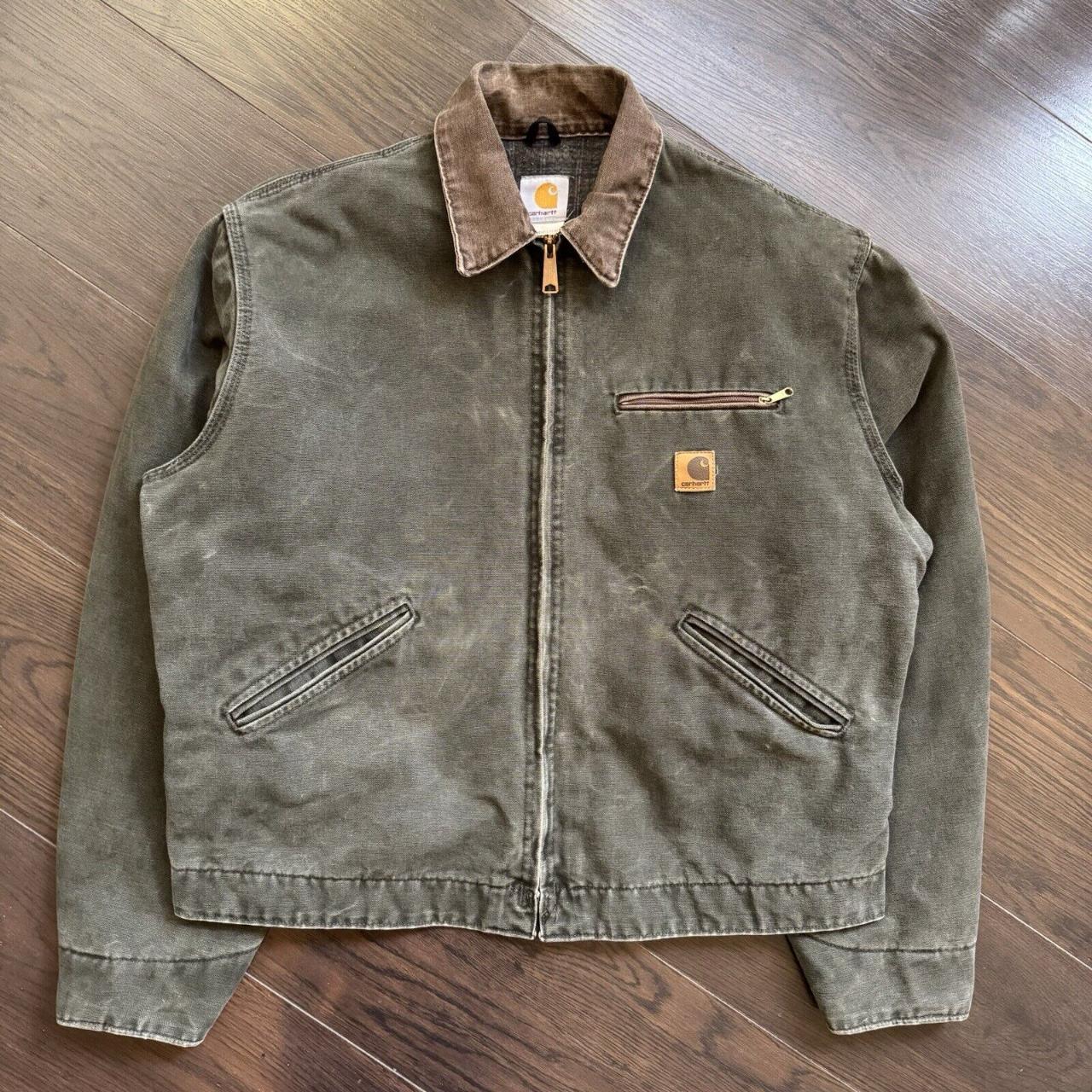 Carhartt J97 MOS Vintage Detroit Jacket Size Large... - Depop