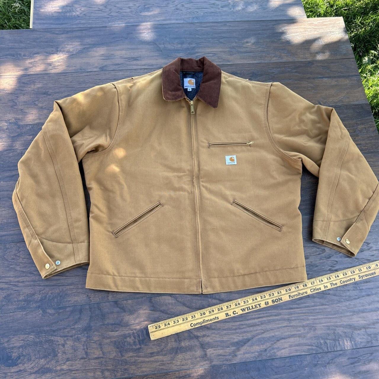 Carhartt Detroit Jacket J001 Canvas Blanket Lined... - Depop