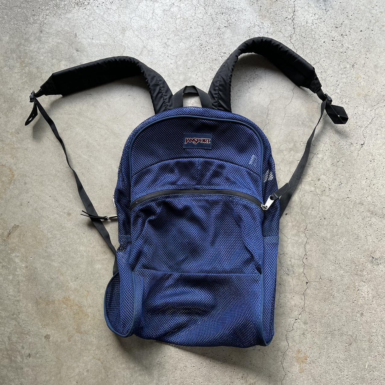 Vintage Jansport Mesh Backpack classic Jansport... - Depop
