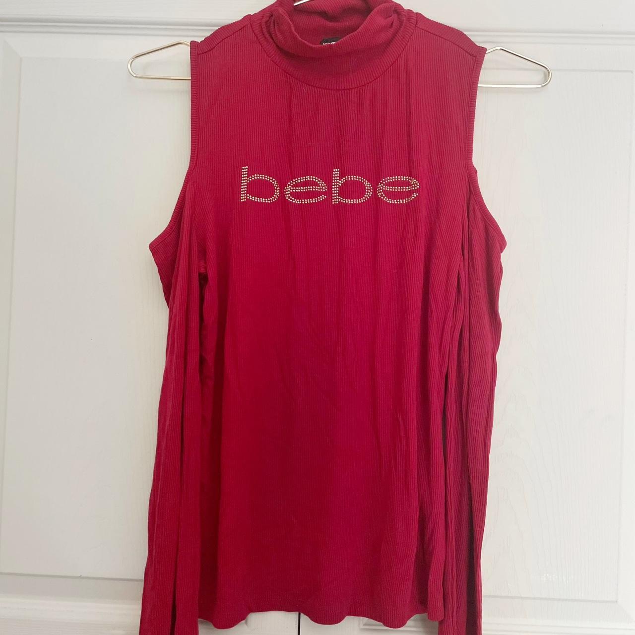 Bebe Women's Red Jumper | Depop