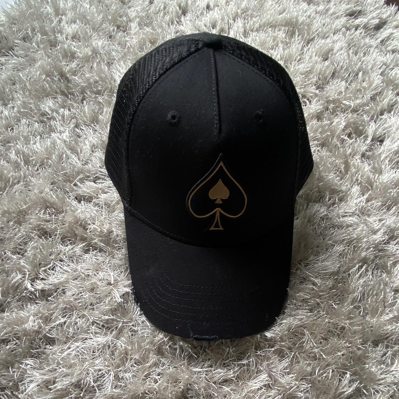 Ace of spades cap Worn once Black and gold One... - Depop
