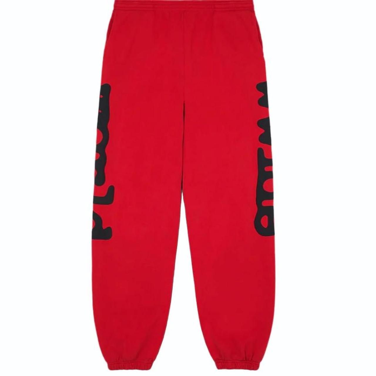 SP5DER WORLDWIDE RED BELUGA SWEATPANTS SIZE XS ️🕸️... - Depop