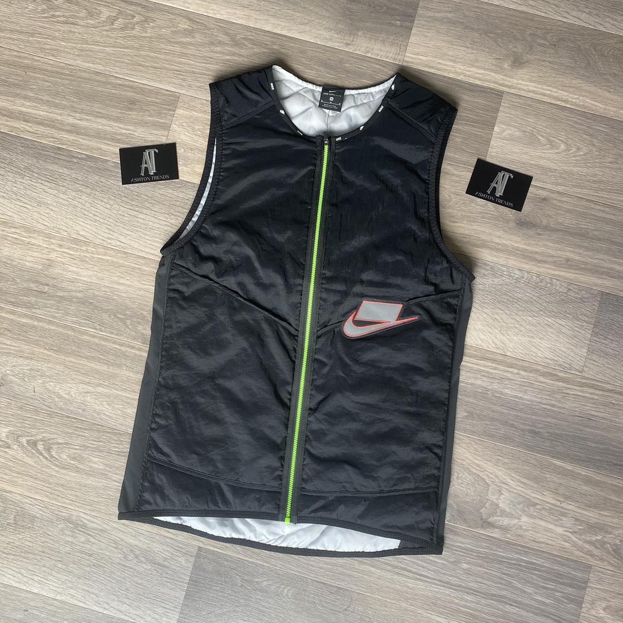 Nike Meekz Manny Body Warmer Gilet Black Reflective... - Depop