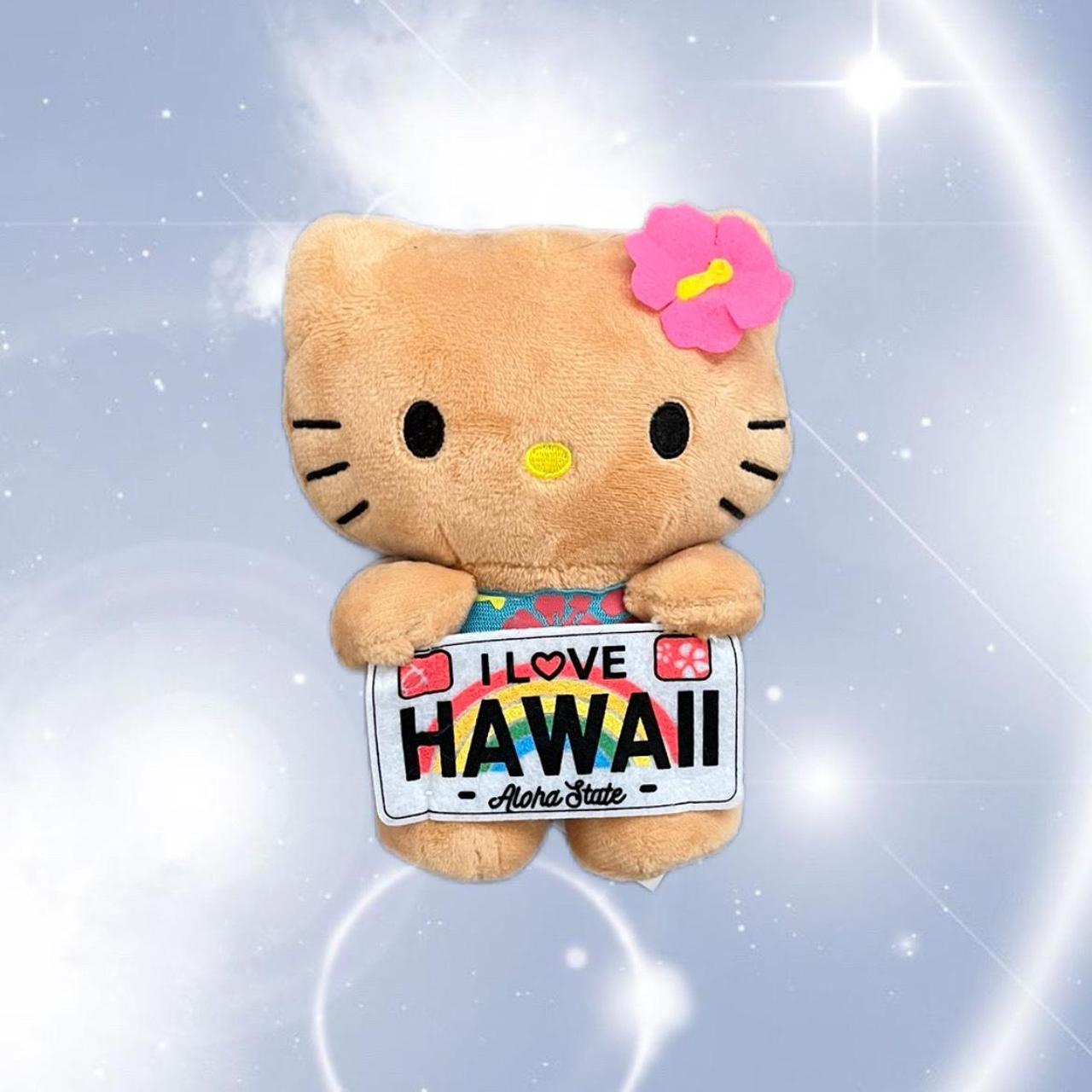 Hello Kitty Hawaii tan plushie ₊˚⊹ ᰔ mini size ... - Depop