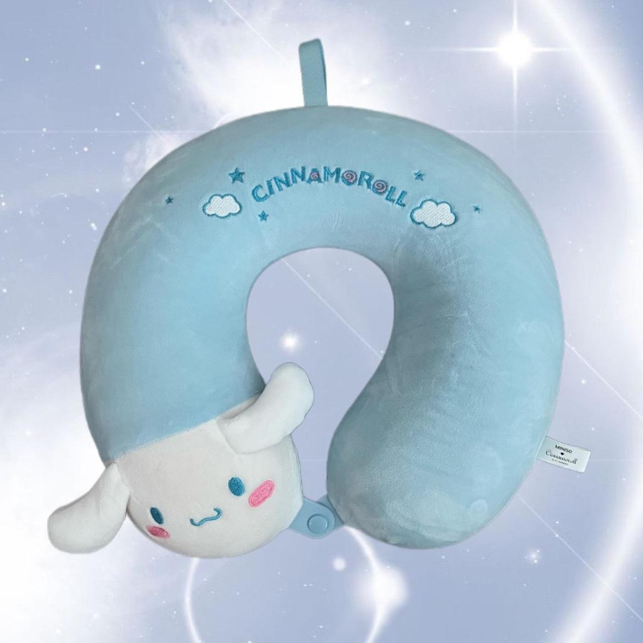 Cinnamoroll neck pillow ⋆｡ﾟ☁︎｡⋆｡ ﾟ☾ ﾟ｡⋆ baby blue &... - Depop