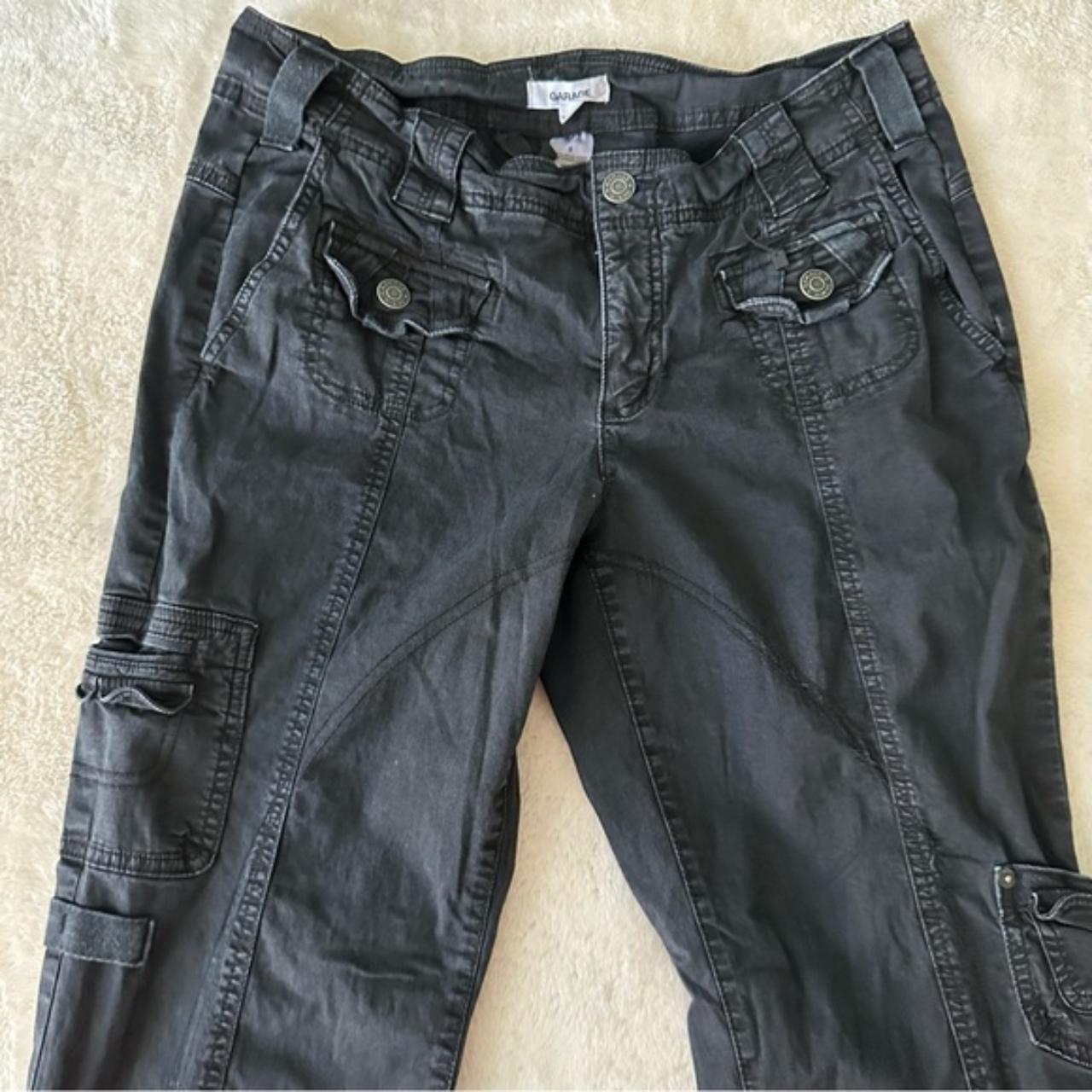 Garage Low Rise Flare Cargo Pants sz 9 This iconic... - Depop