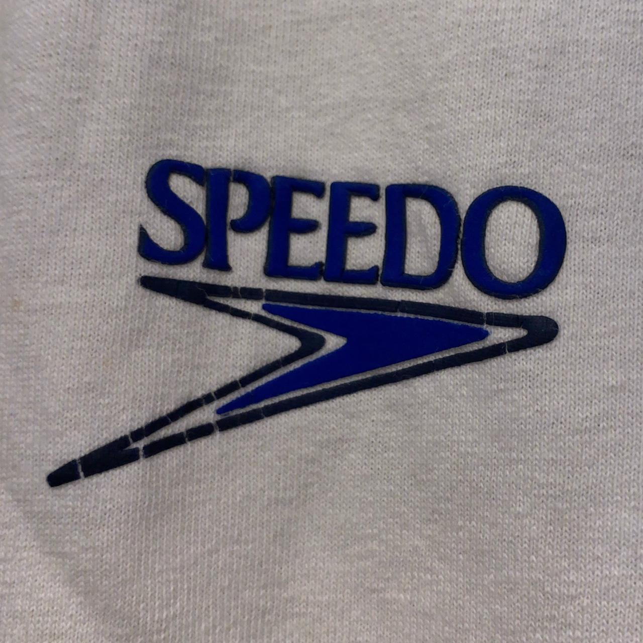Speedo Men's White and Blue T-shirt | Depop