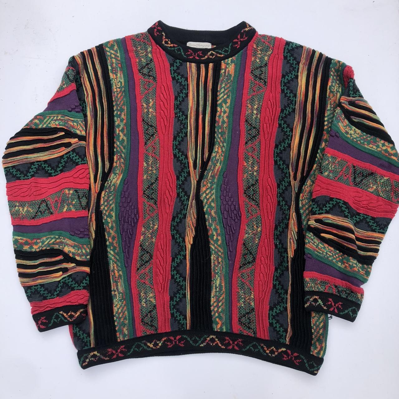 Vintage Coogi style sweater by Tundra Canada Men's... - Depop