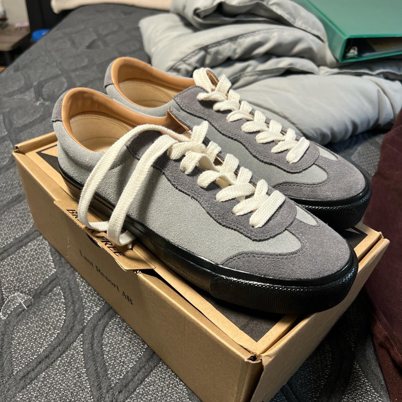 Chris millic last resort ab 004 - grey suede - size... - Depop