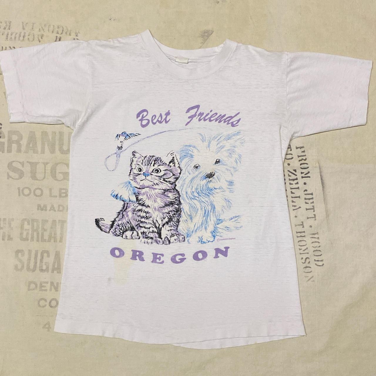Cute Vintage Best Friends Oregon Shirt Size Small... | Depop