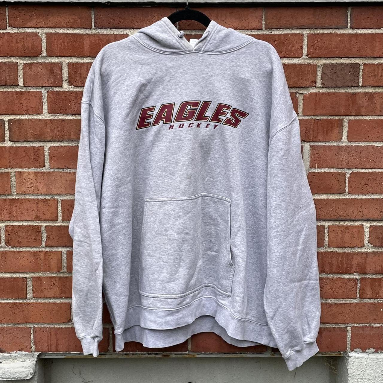 Vintage Reebok Boston College Eagles Hockey Hoodie... - Depop