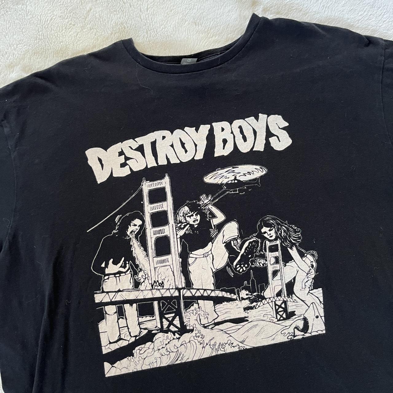 Destroy Boys band merch tee in a size XL - fits a... - Depop