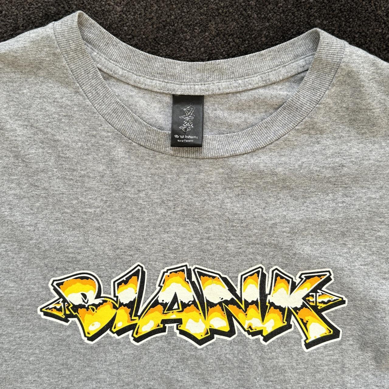 Graffiti Font Blank T Shirt Grey Mens - Depop