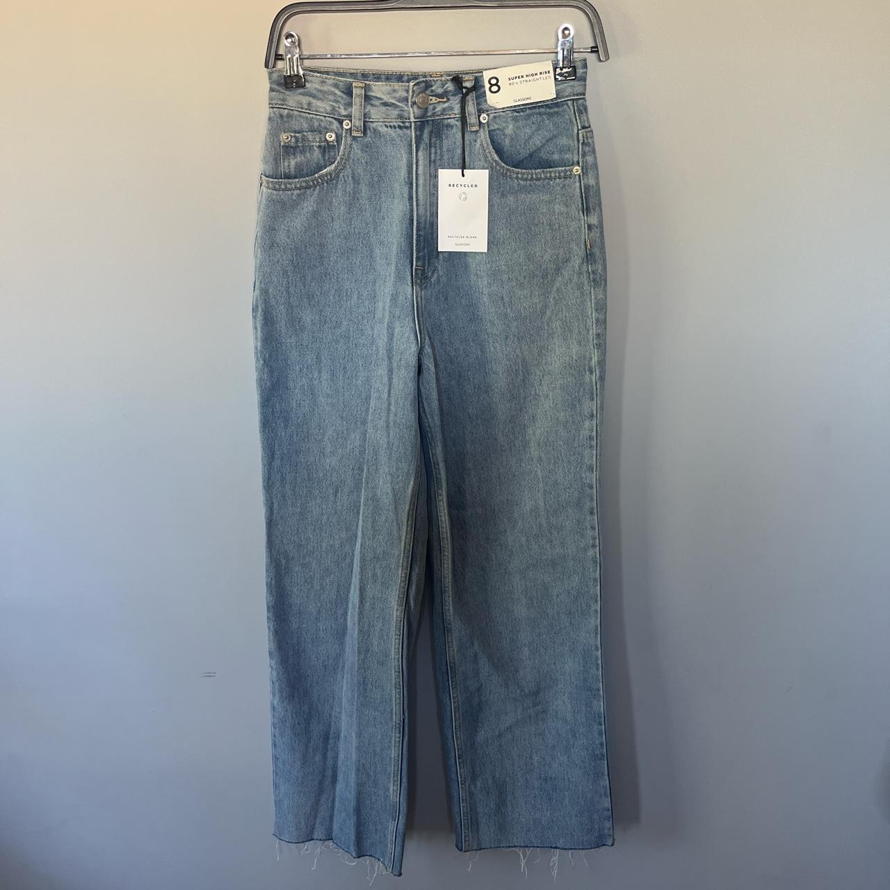 GLASSONS SUPER HUGH RISE 90s STRAIGHT LEG JEAN >... - Depop