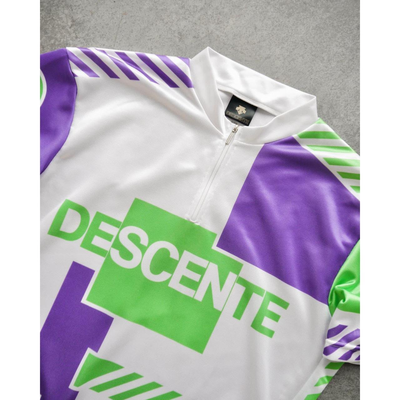 Vintage Descente Cycling Jersey Made In... - Depop