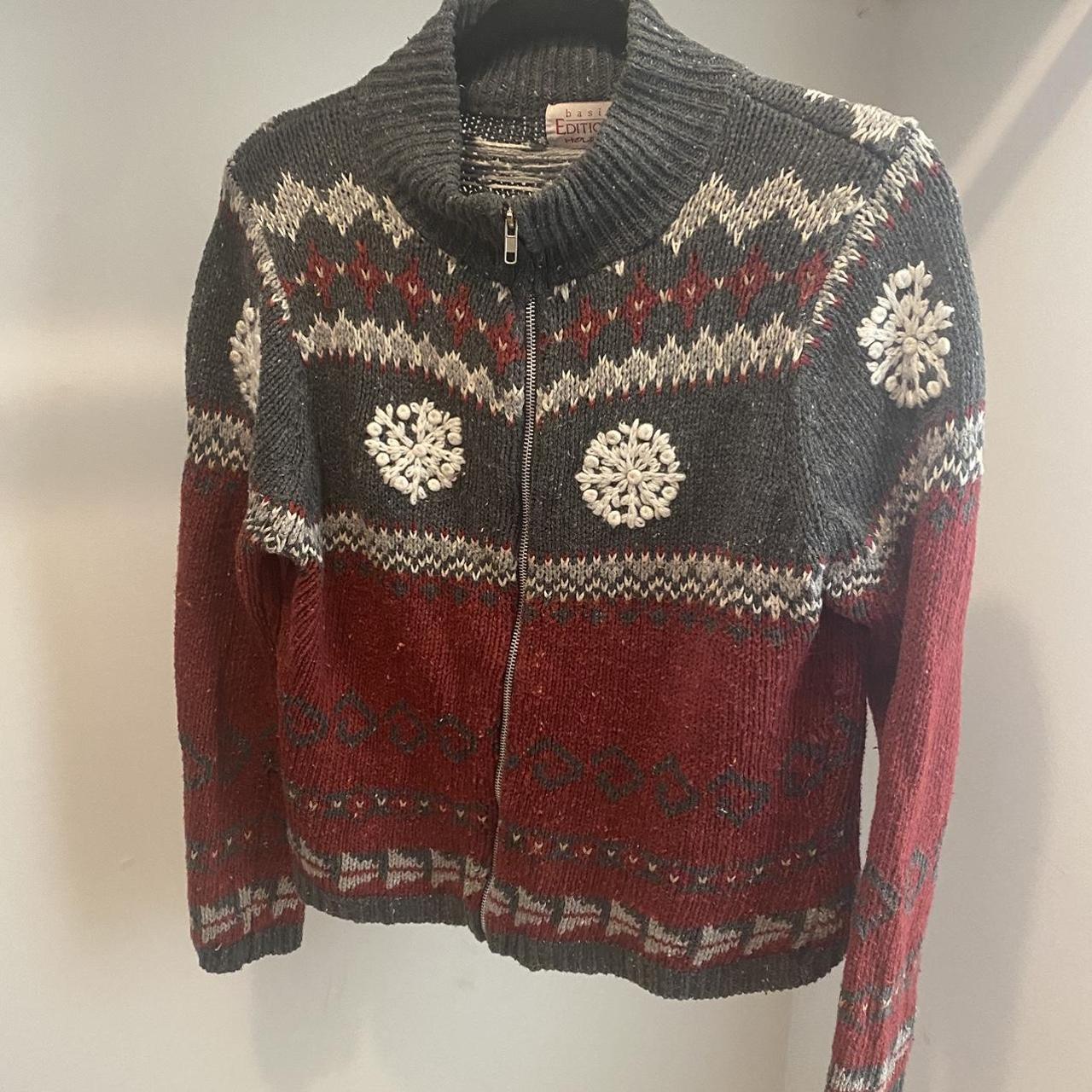 Basic Editions Holiday Jacket Size large Good... - Depop