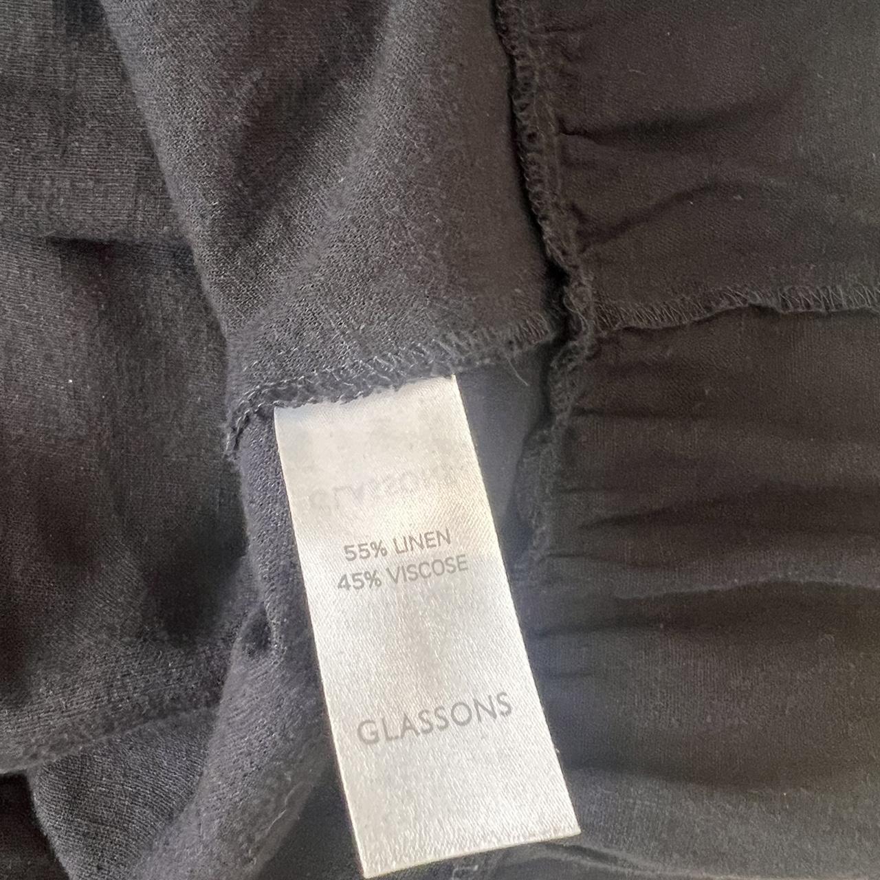 Glassons Linen Summer Black Dress. Size 10. - Depop