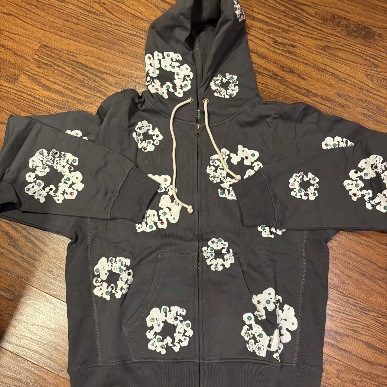 Denim Tears Rhinestone Zip SIZES MEDIUM AND... | Depop