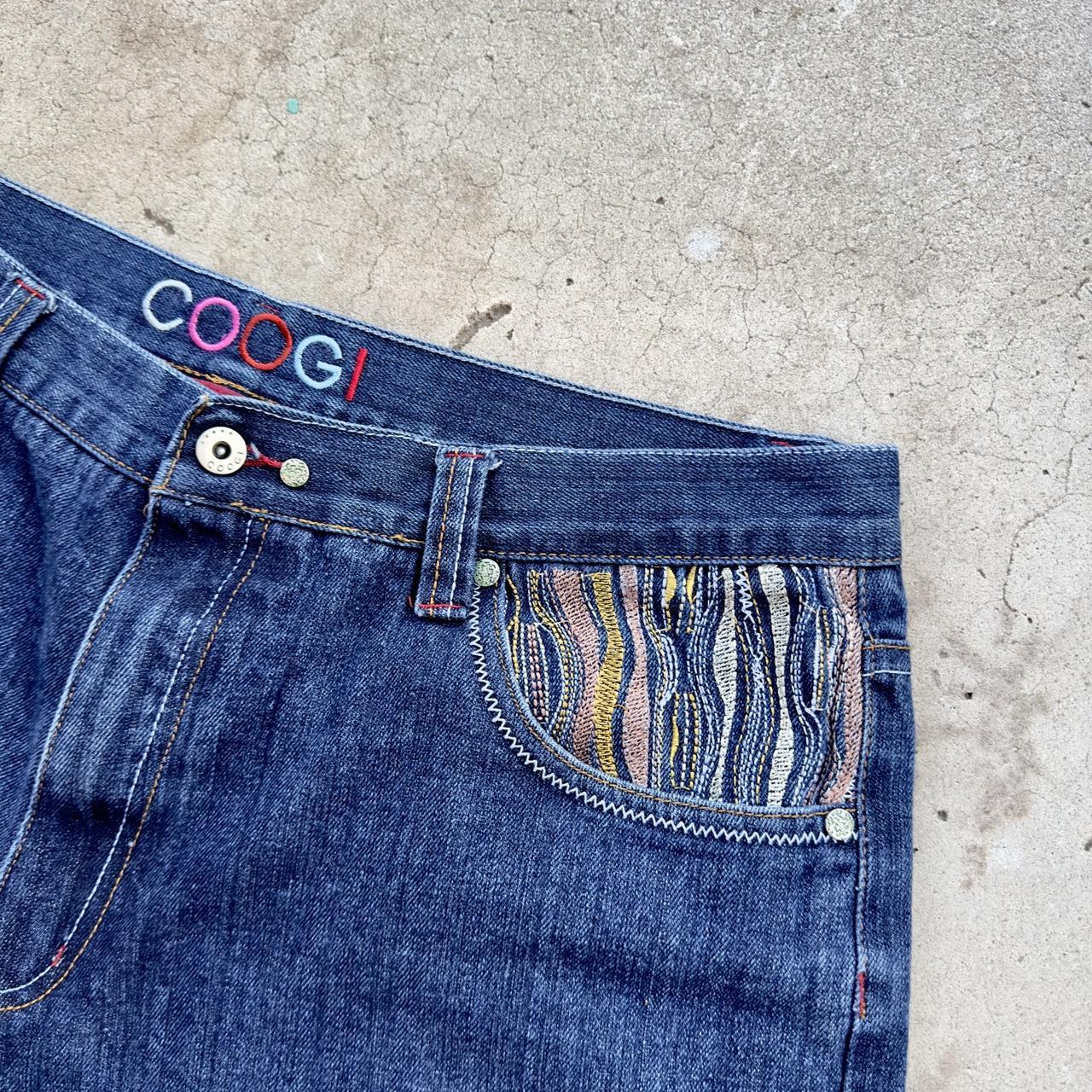Vintage 2000s grail COOGI brand super baggy denim... - Depop