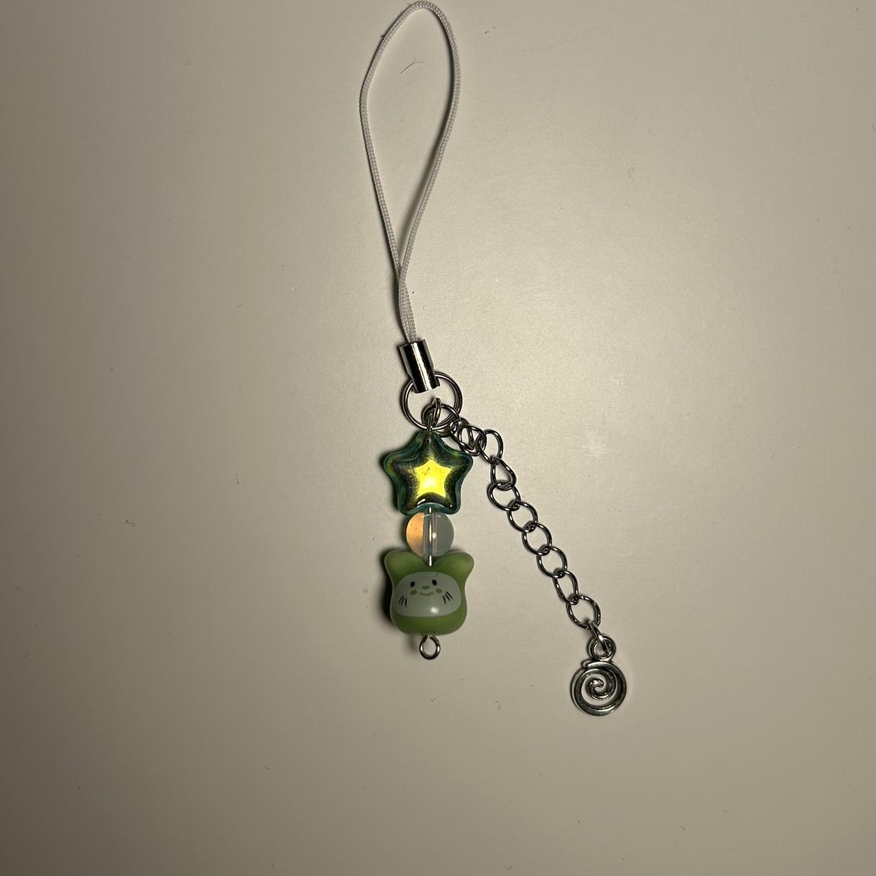 green bunny phone charm/keychain!! can also make it... - Depop
