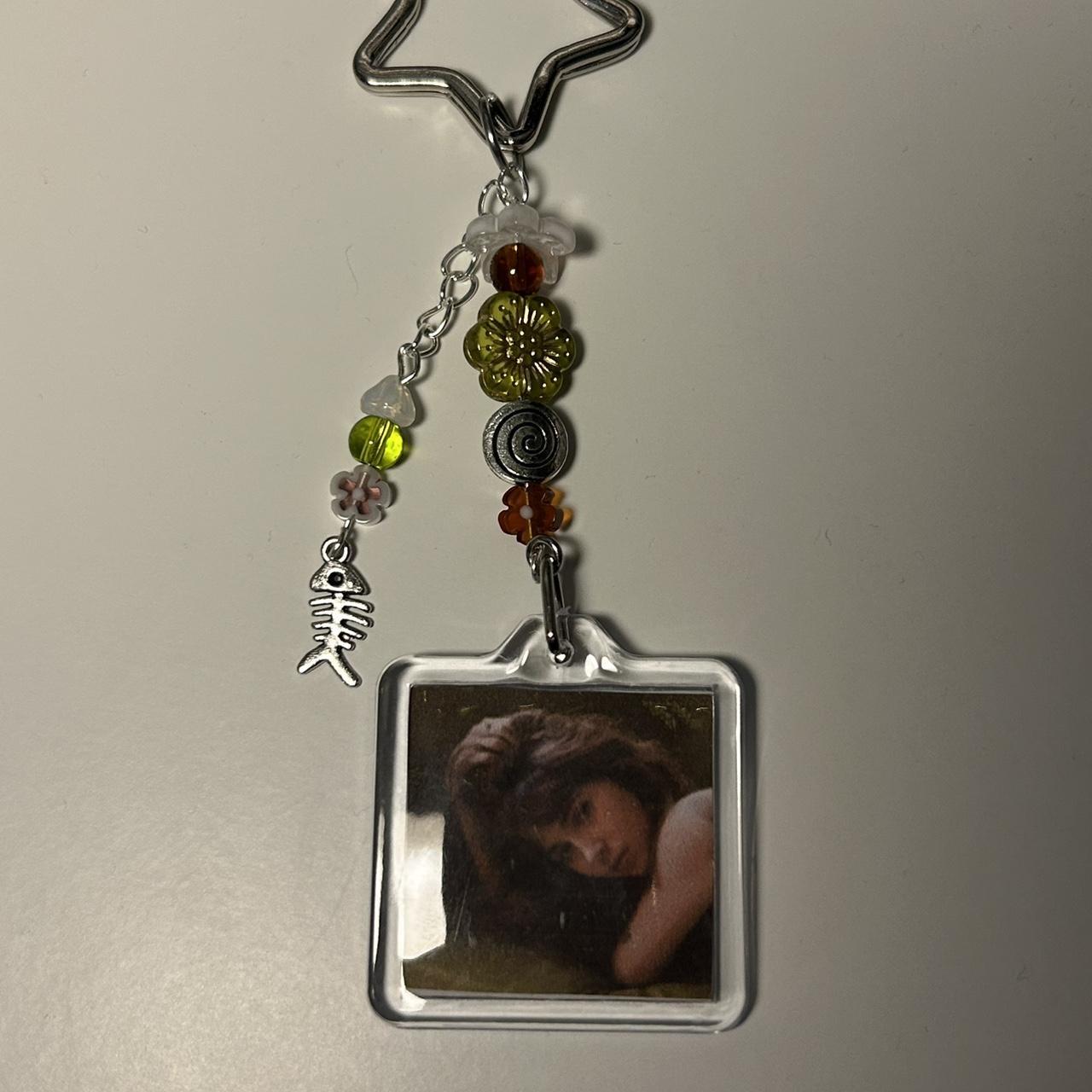 clairo charm album keychain (4x4cm) 🪲🐌🤍🤎 made w... | Depop