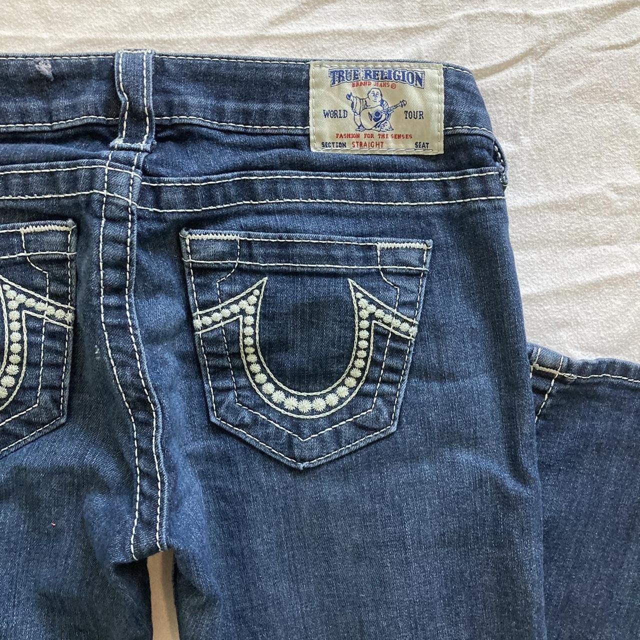 Amazing True Religion vintage denim jeans. Real y2k... - Depop