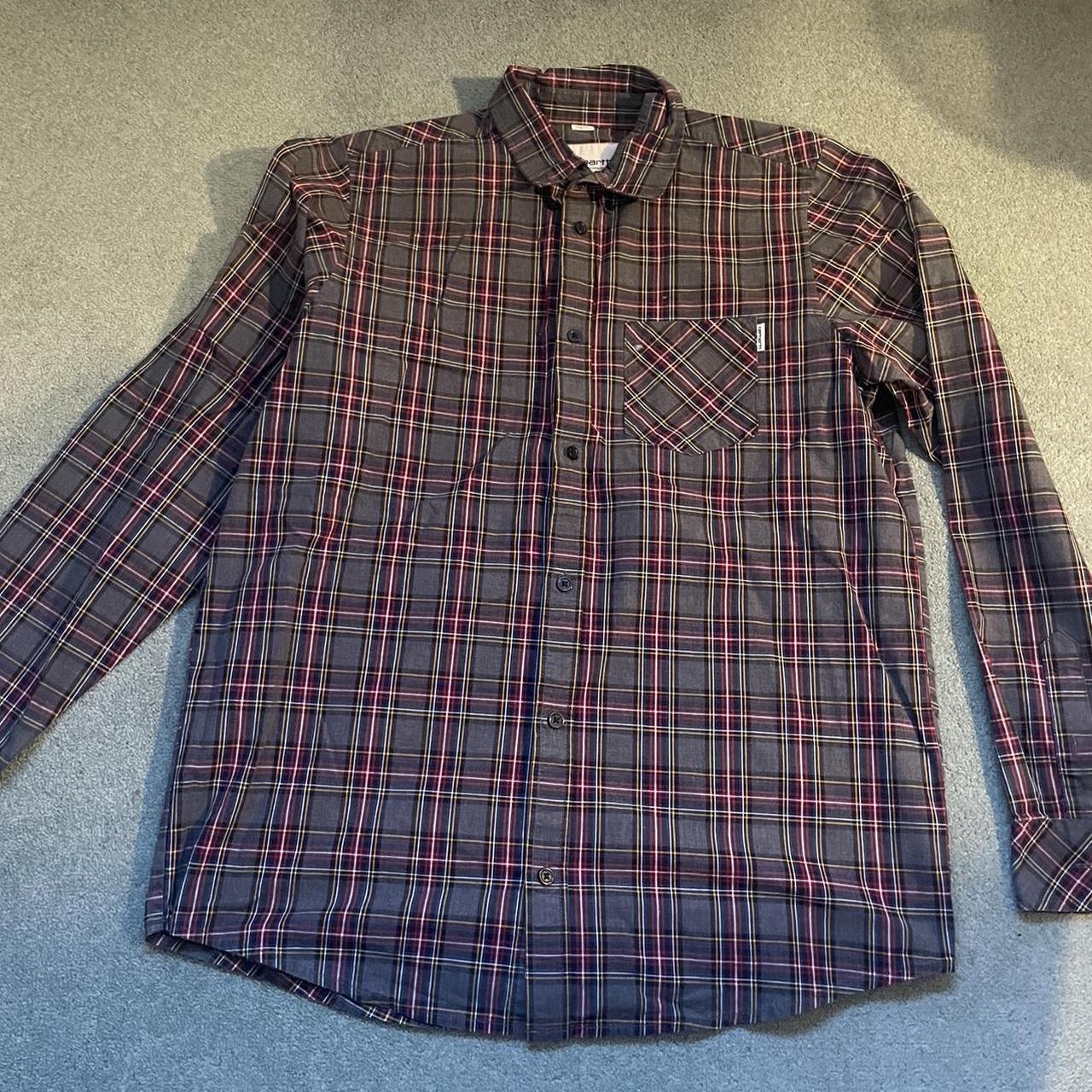 Carhartt cheque shirt. Size medium - Depop