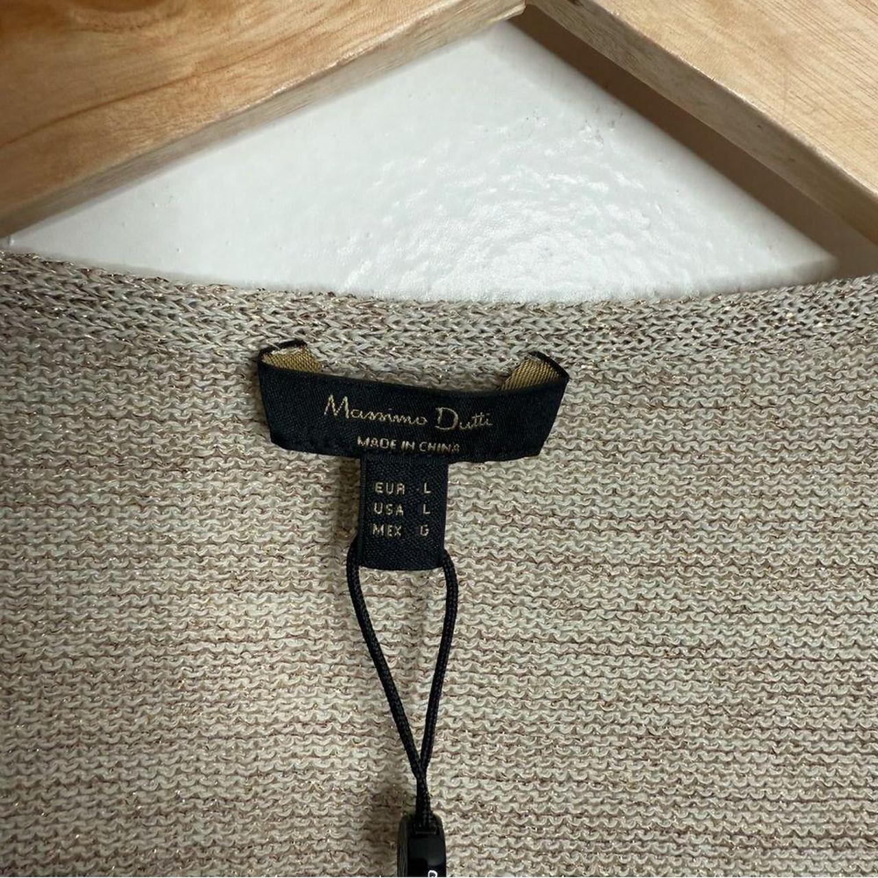 NWT Massimo Dutti Cotton Blend Wrap Top With Tie... - Depop