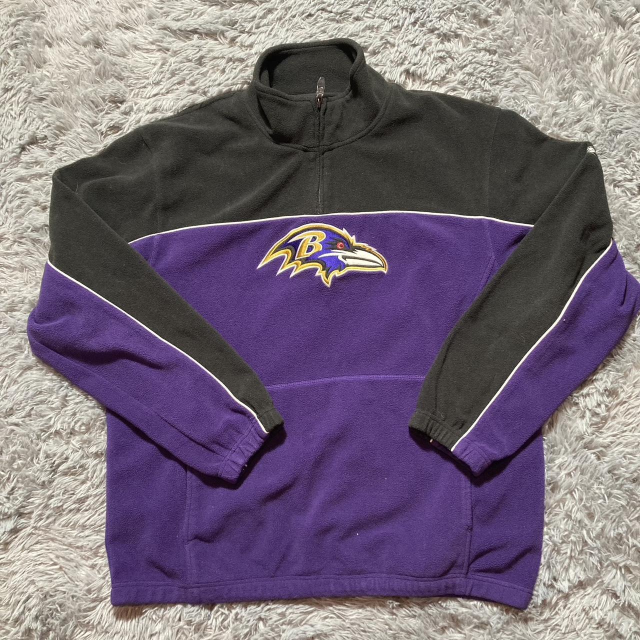 Vintage Ravens Sweater — Vintage QT Zip Pull Over,... - Depop