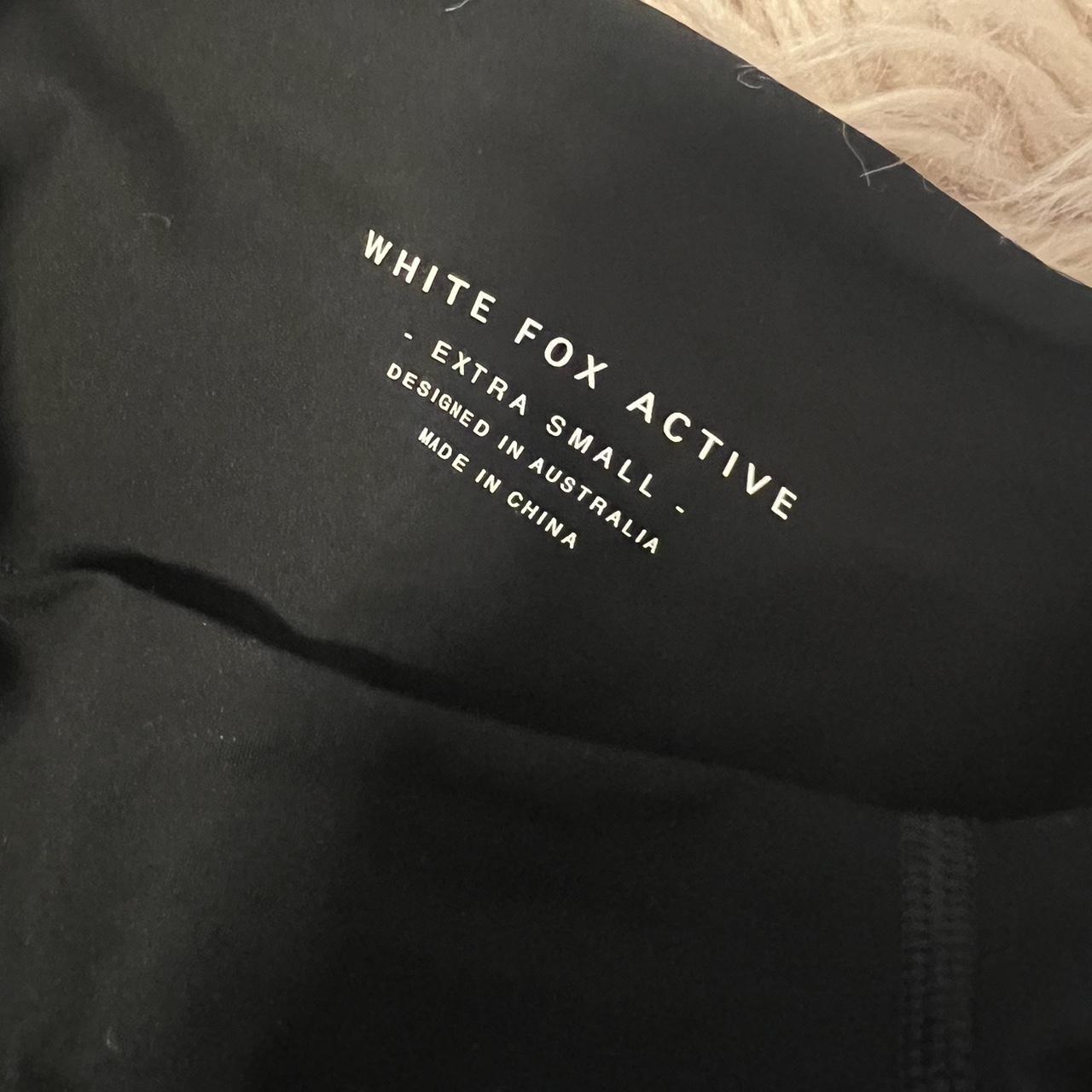 WHITE FOX ACTIVE black leggings mesh panelling... - Depop