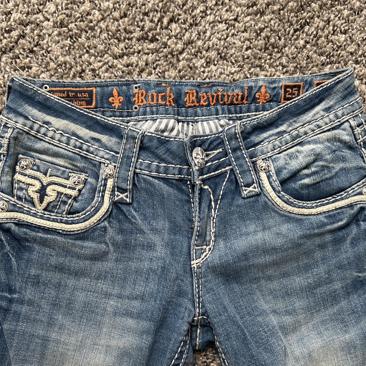 low rise bootcut rock revivals 😇 33in... - Depop