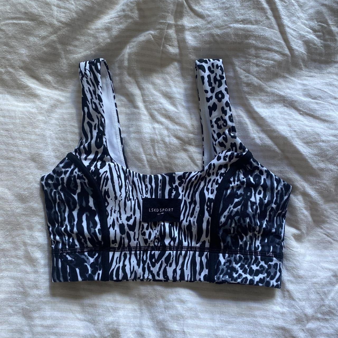 Lskd leopard sports Bra - Depop