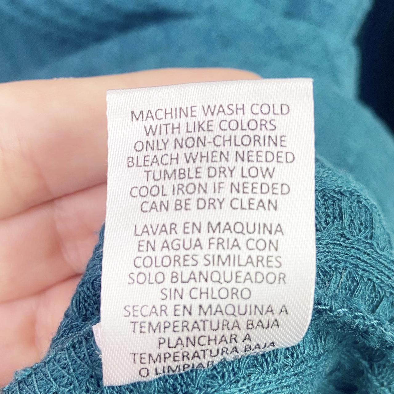 Chaser Blue Waffle Knit Long Sleeve Tunic T-Shirt... - Depop