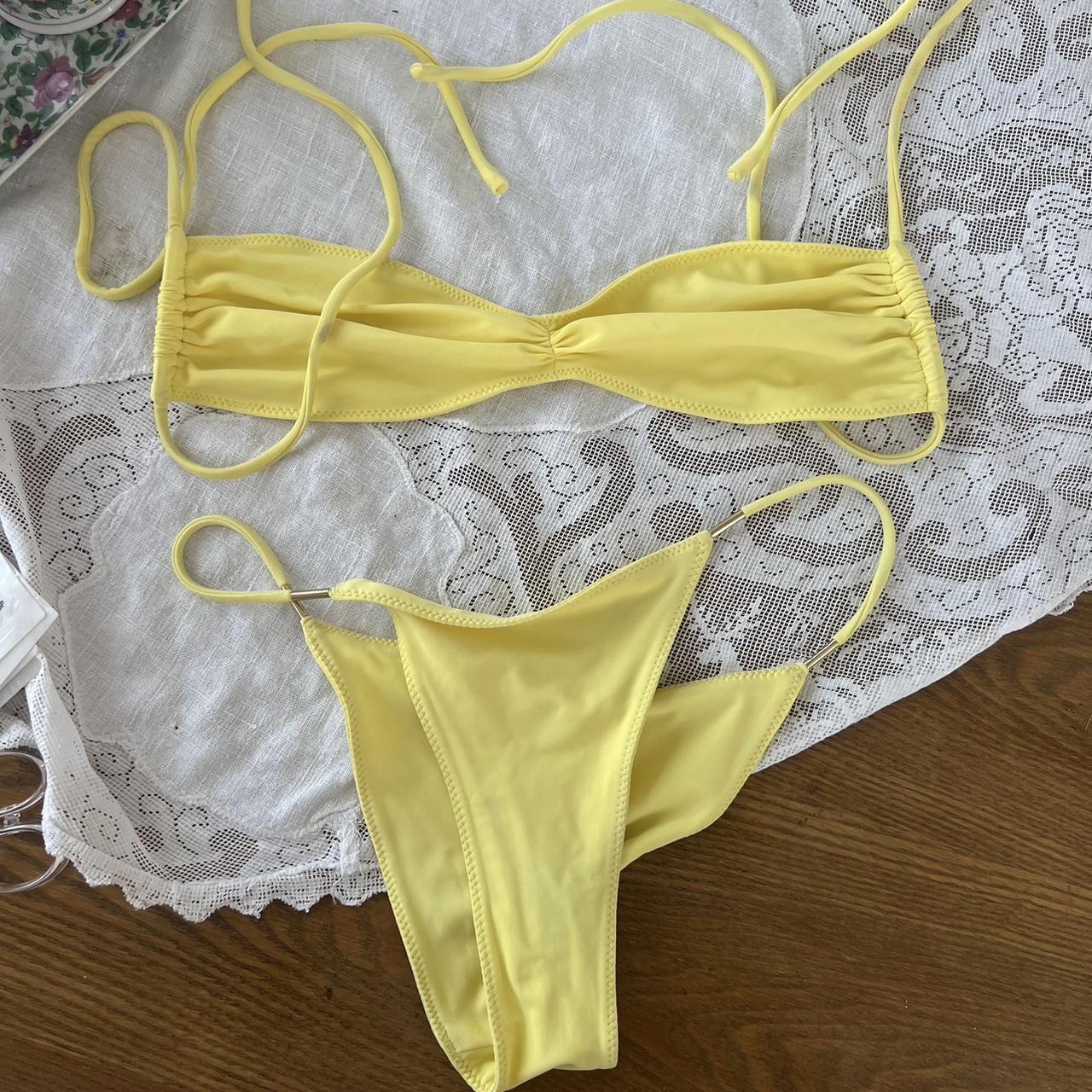 Brand new, Bamba swim yellow bikini. super cute fit... - Depop