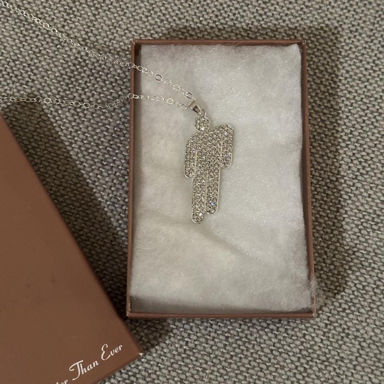 Billie Eilish Silver Blohsh Necklace silver... - Depop