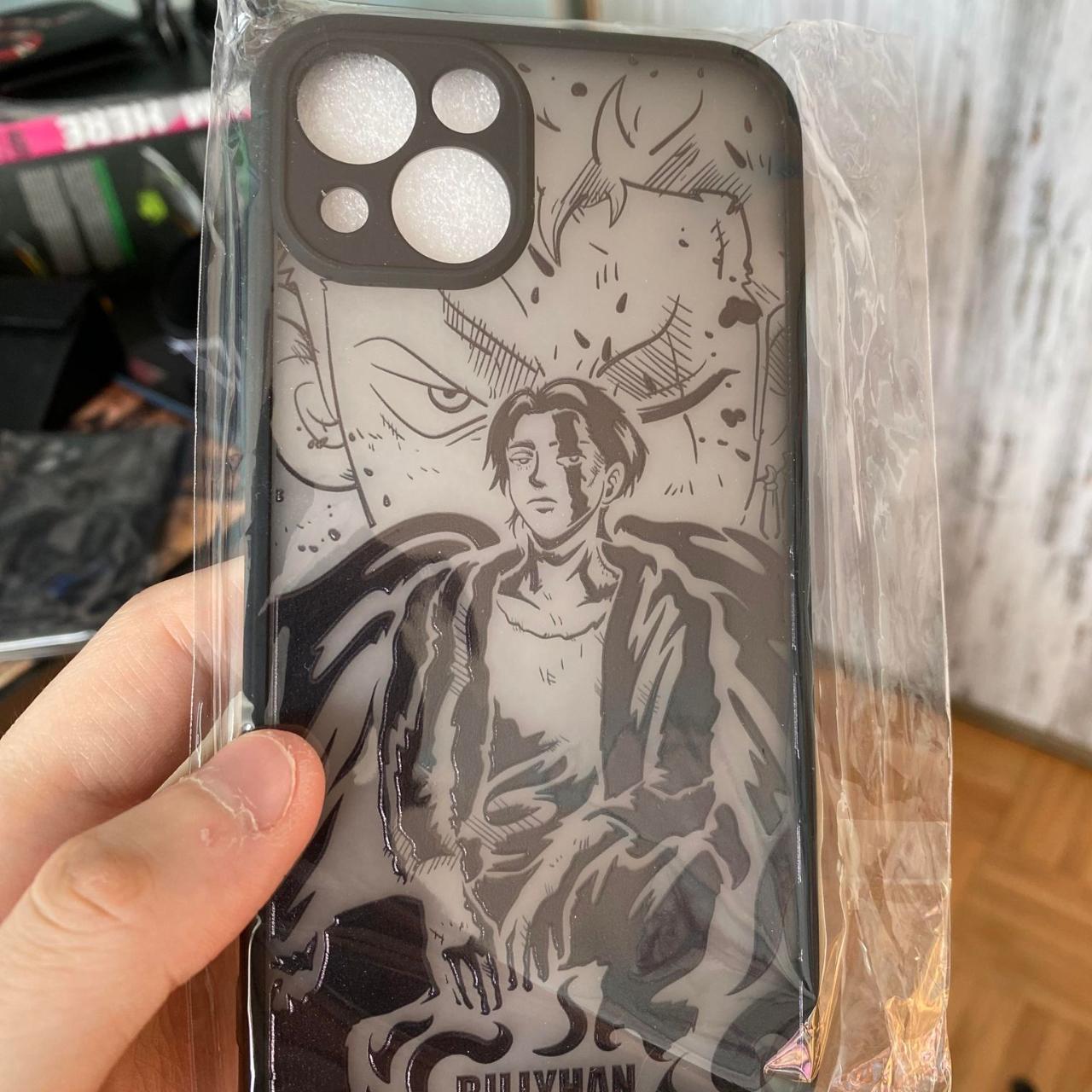 iphone 13 phone case anime zoro x levi - billy han... - Depop