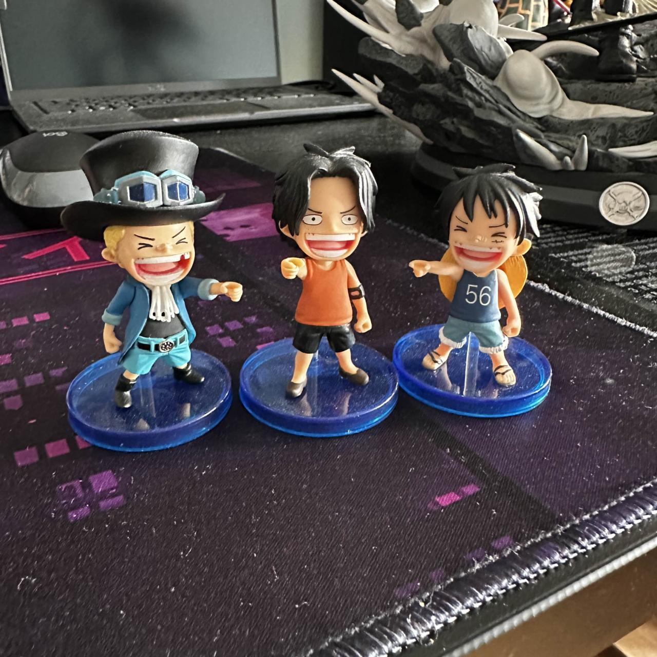 One Piece Luffy Ace Sabo trio anime figures No... - Depop