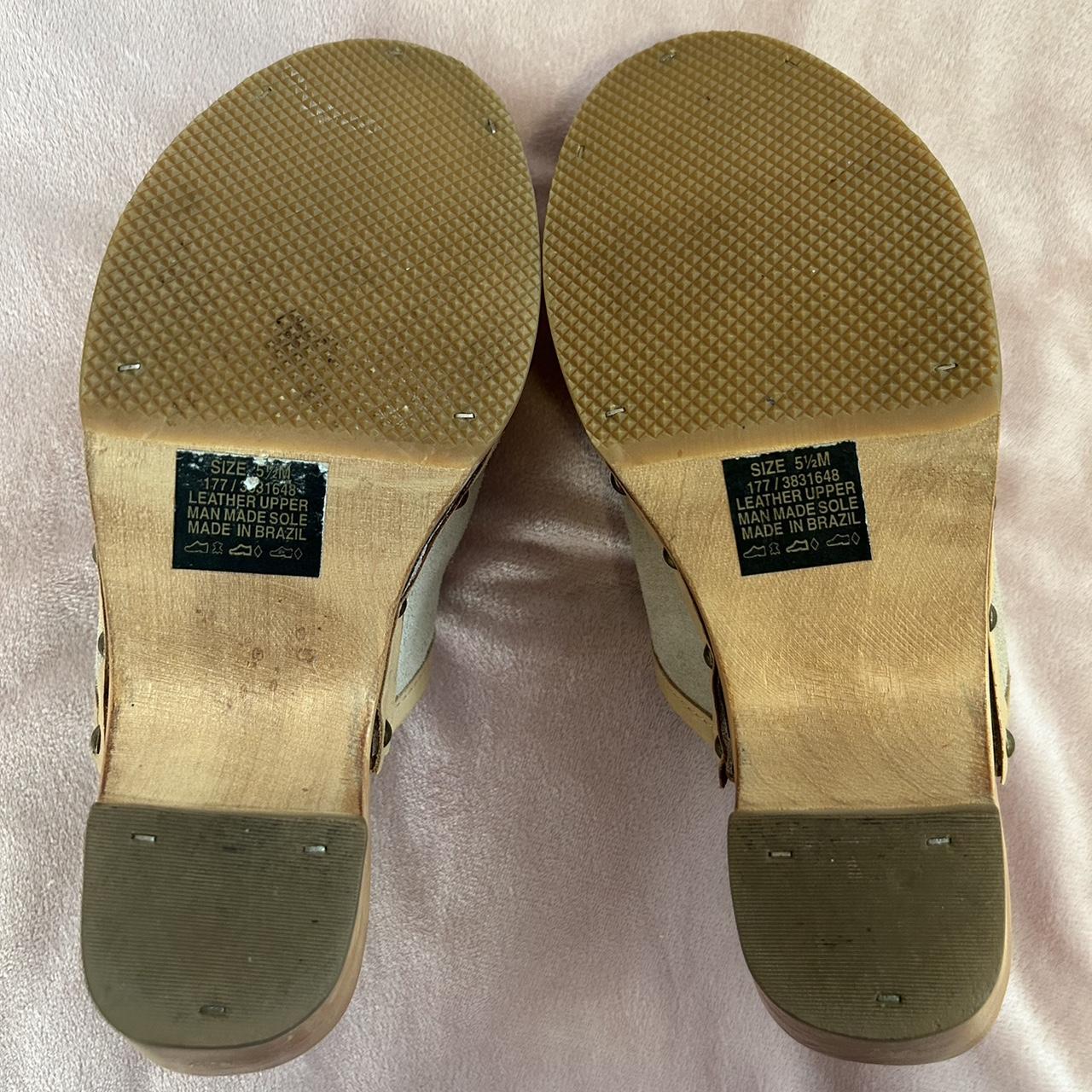 Vintage Bongo clogs 🌟 suede studded wooden platform... - Depop