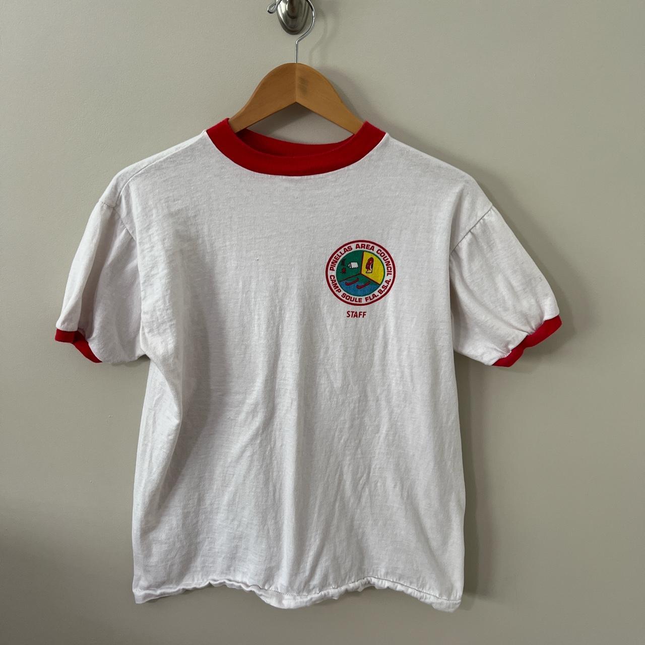 VINTAGE 70S SUMMER CAMP COUNSELOR RINGER TEE. Great... - Depop