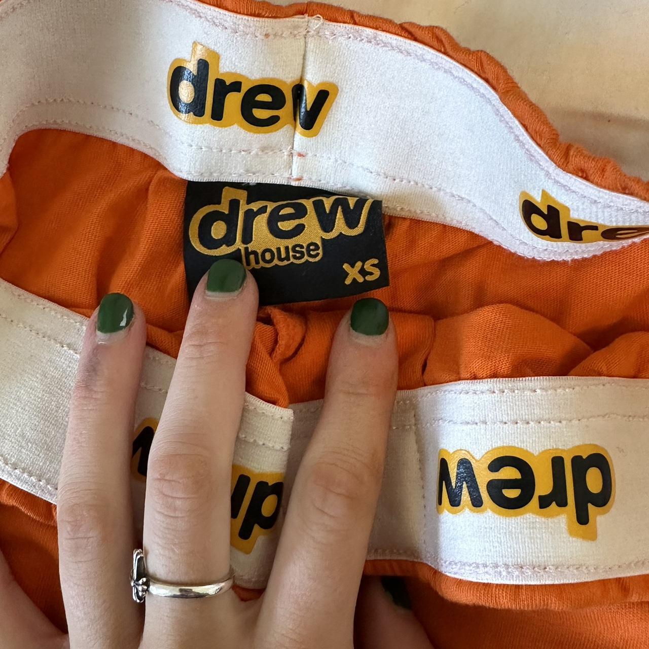 Orange DrewHOUSE BOXERS !! size xs #streetwear... - Depop