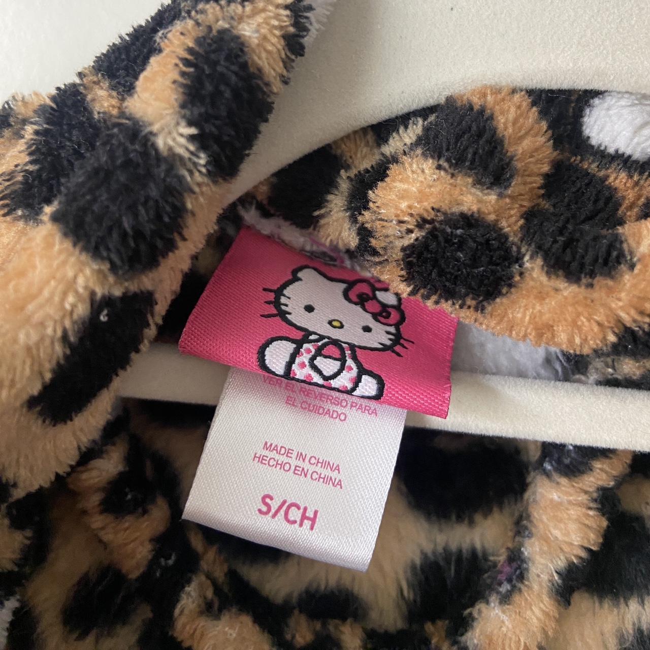 hello kitty cheetah print robe! #hellokitty... - Depop