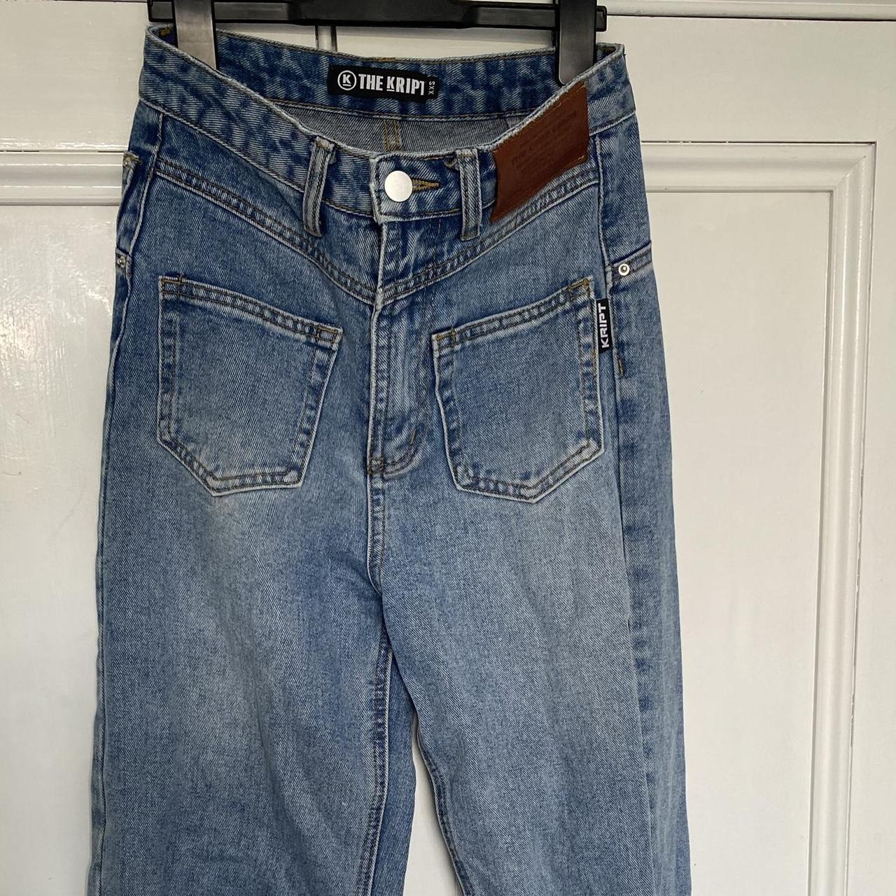 Wide leg jeans Backwards style Really cool #coolgirl... - Depop