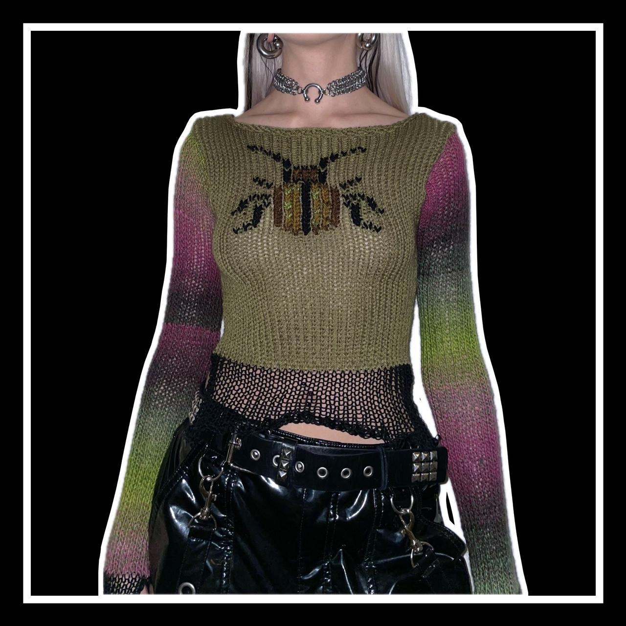 🪳🪲 🪰 - insect bug beetle knit crochet long sleeve... | Depop