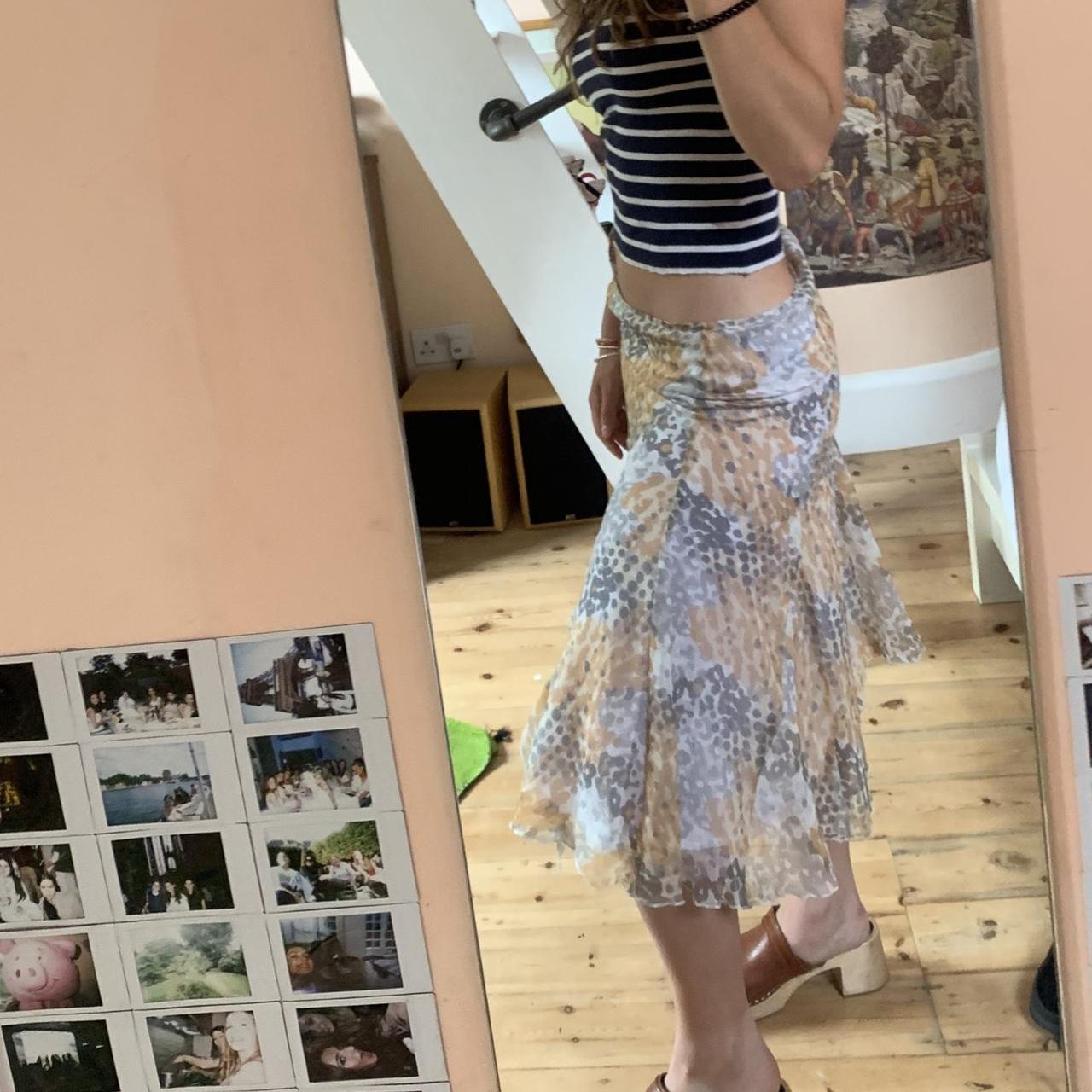 Midi asymmetric skirt . Floaty ruffley super y2k not... - Depop