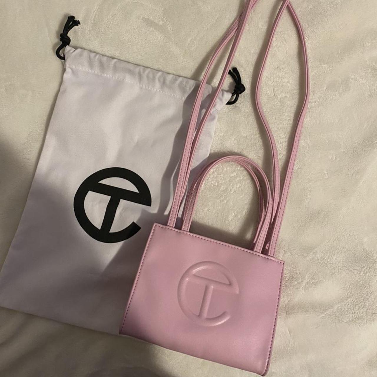 Small bubblegum pink telfar bag Like new, worn only... - Depop